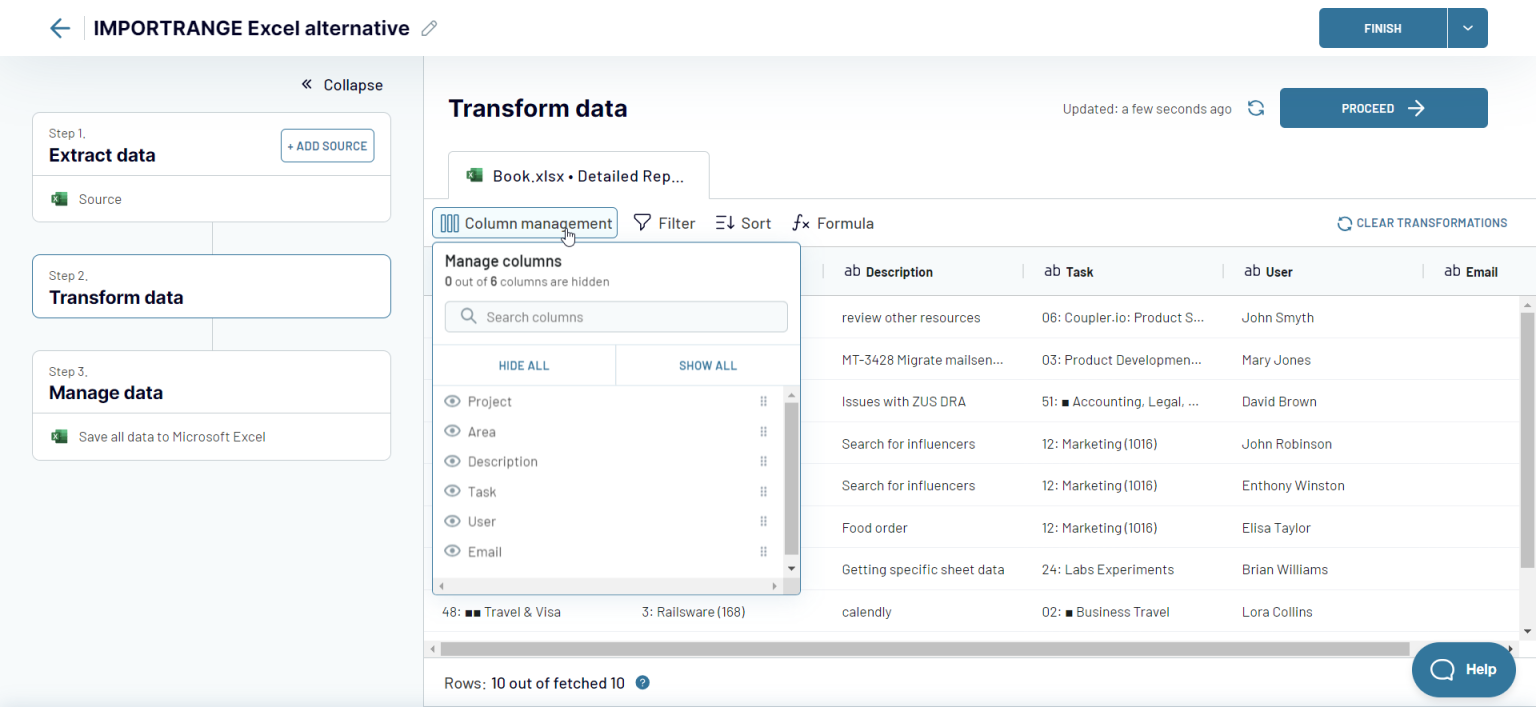 IMPORTRANGE Excel - Options and Alternatives | Coupler.io Blog
