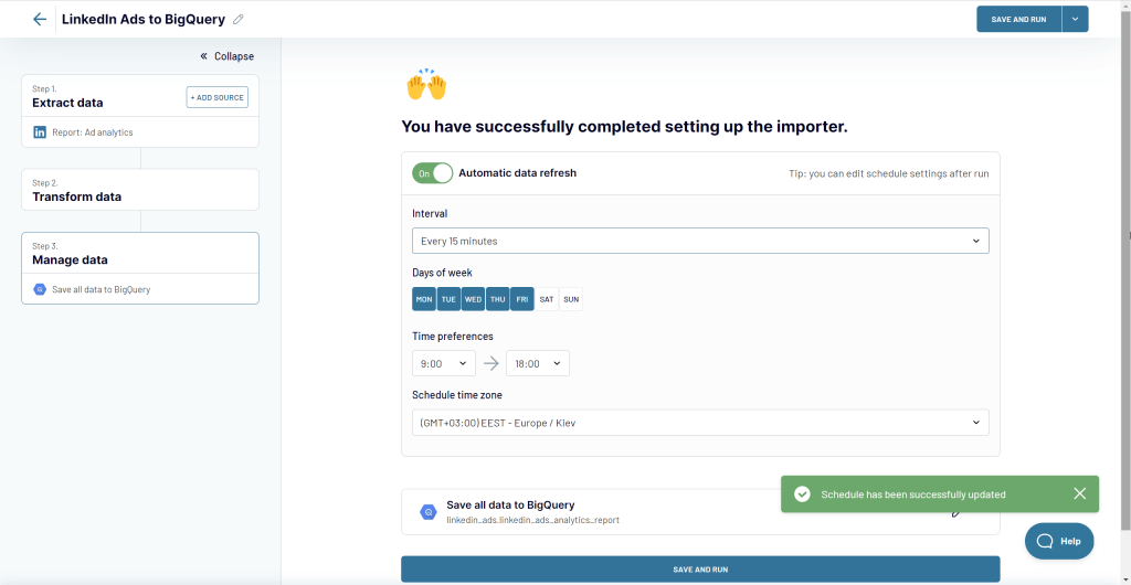 How to Connect LinkedIn Ads to BigQuery | Coupler.io Blog