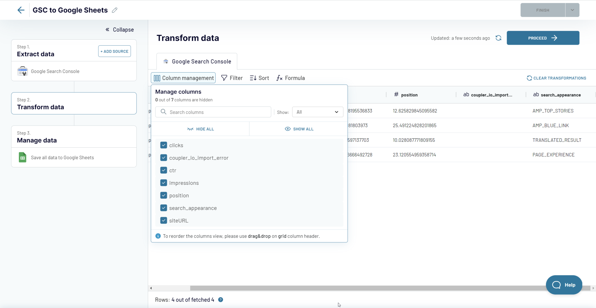 How to Connect Google Search Console Data to Google Sheets | Coupler.io Blog