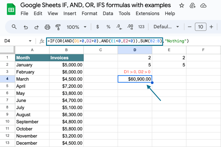 Google Sheets IF, IFS, AND, OR Logical Functions | Coupler.io Blog