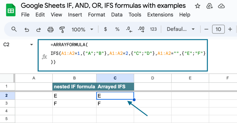 Google Sheets IF, IFS, AND, OR Logical Functions | Coupler.io Blog