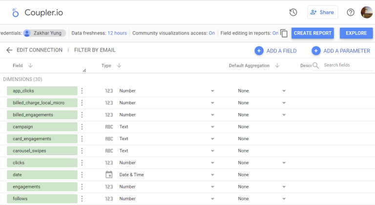 Connect Twitter Ads to Looker Studio | Coupler.io Blog