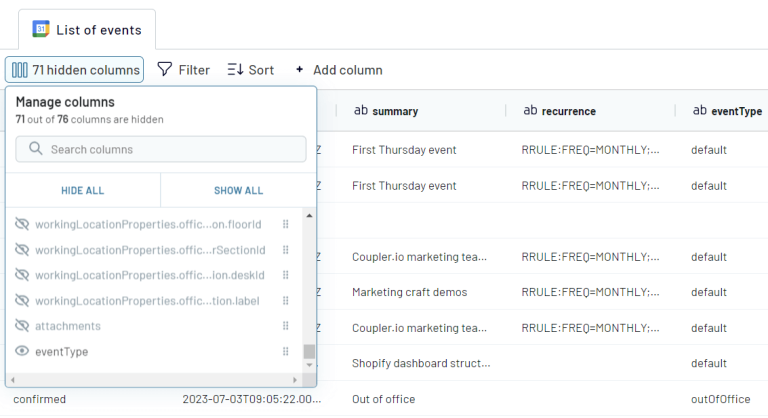 How to Export Google Calendar to Google Sheets | Coupler.io Blog
