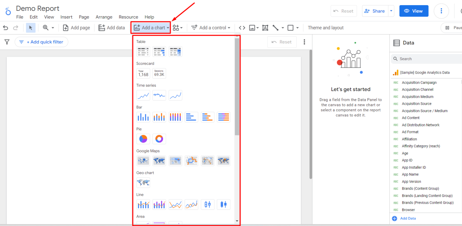 Guide on Looker Studio (Google Data Studio) Charts | Coupler.io Blog