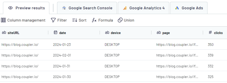 Looker Studio Blend Data - Explained with Examples | Coupler.io Blog