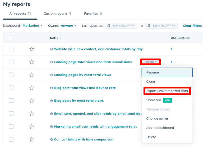 Ultimate Guide On How to Export Hubspot Reports | Coupler.io Blog