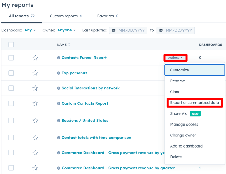Ultimate Guide On How to Export Hubspot Reports | Coupler.io Blog