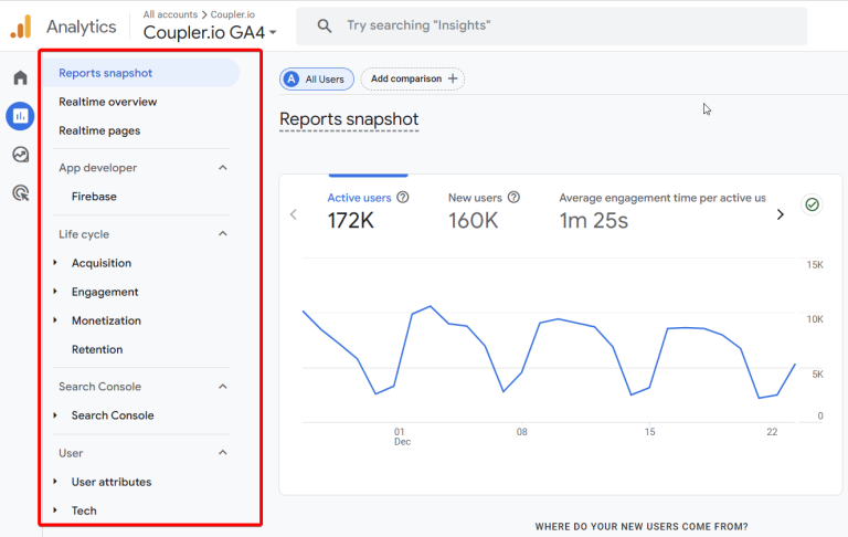 A Guide to GA4 Reporting and Data Visualization | Coupler.io Blog