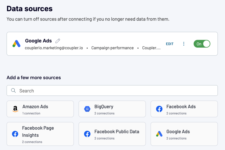 Using Looker Studio with multiple data sources | Coupler.io Blog