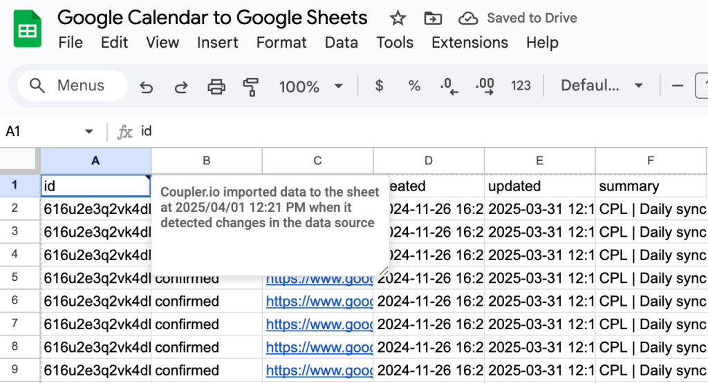 How to Export Google Calendar to Google Sheets | Coupler.io Blog