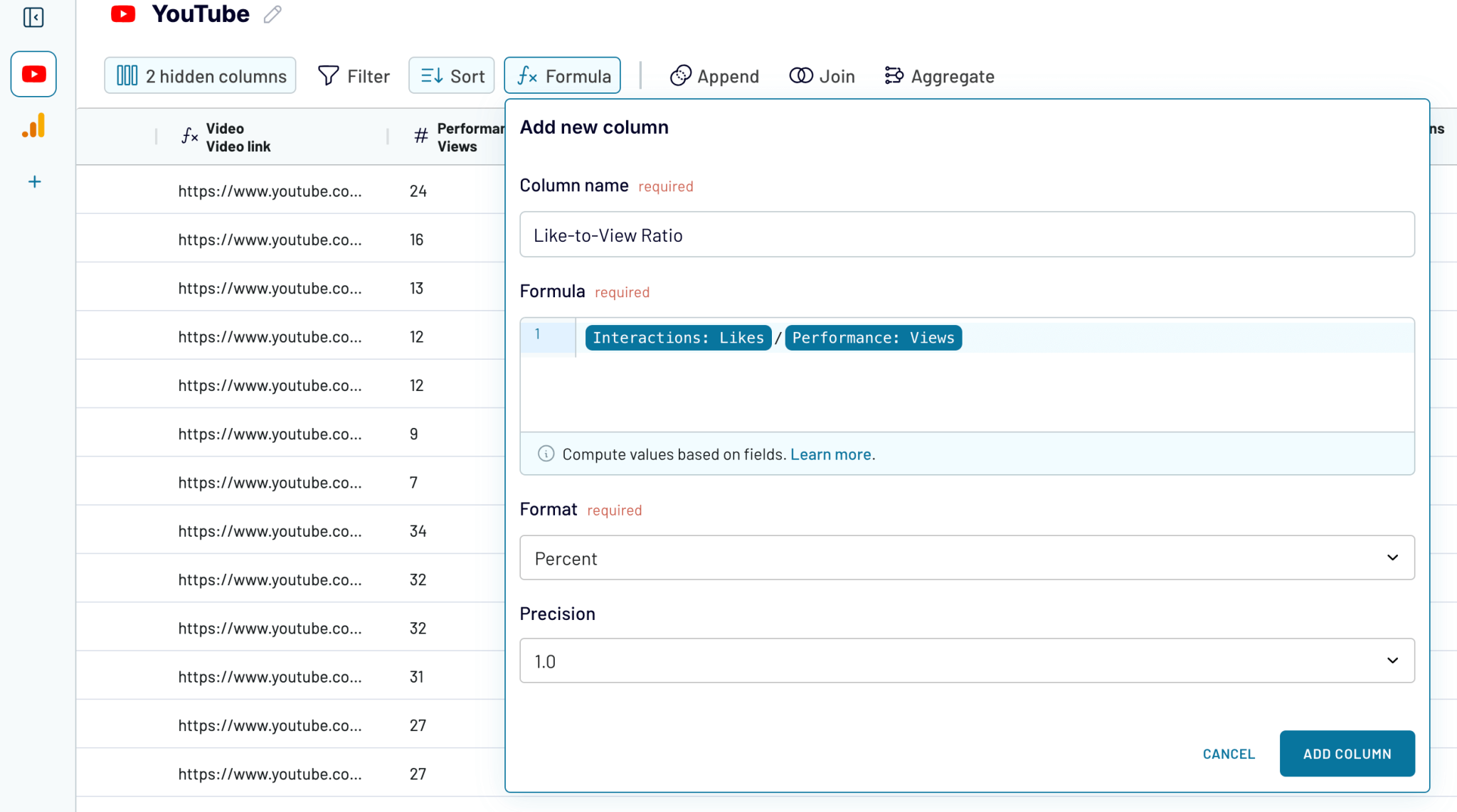 Guide to Making a YouTube Analytics Report | Coupler.io Blog