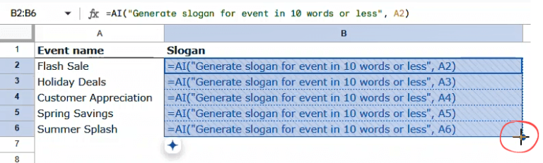 Google Sheets AI Formula: Your Guide to Smarter Spreadsheets | Coupler ...
